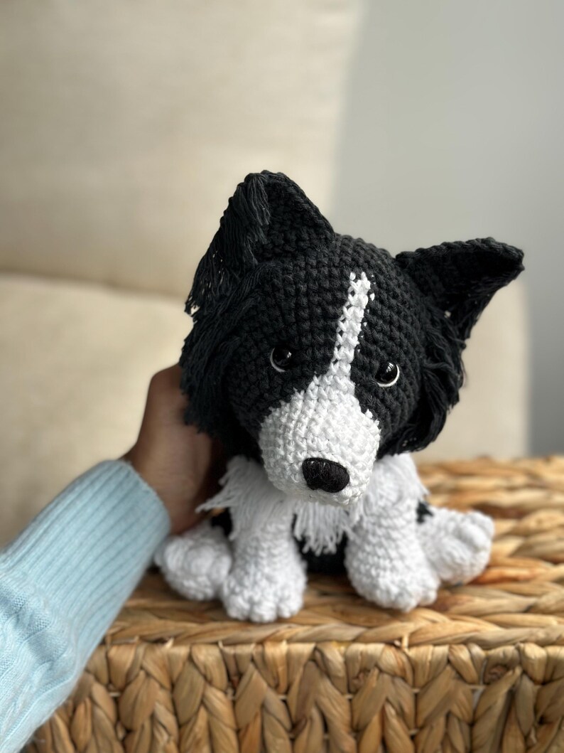 Crochet Pattern Border Collie Amigurumi | Border Collie Amigurumi ...