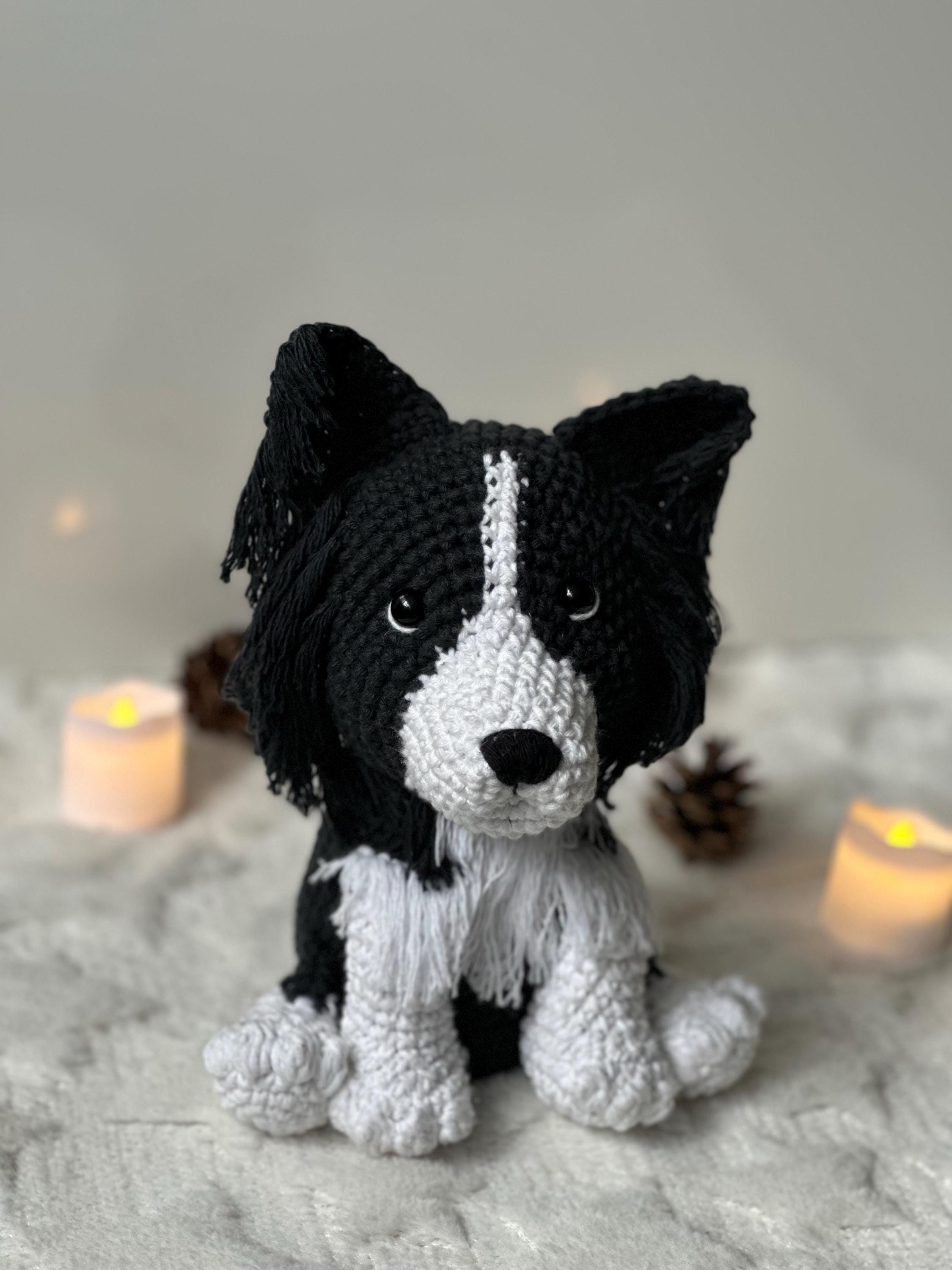 Crochet Pattern Border Collie Amigurumi | Border Collie Amigurumi ...