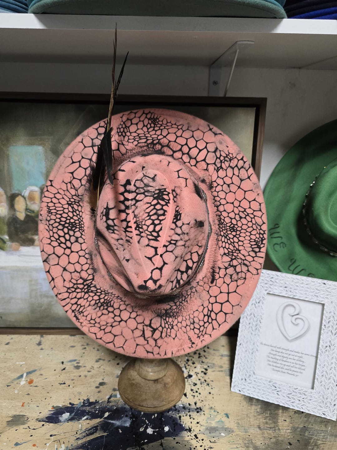 Snake Western Custom Destructed Hat. - Etsy