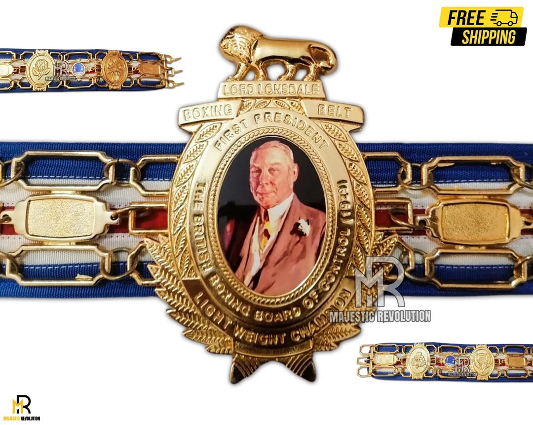Lord Lonsdale Boxing Belt - Ring Magazine Lord Lonsdale Lightweight Champion Title Belt Perfect ...