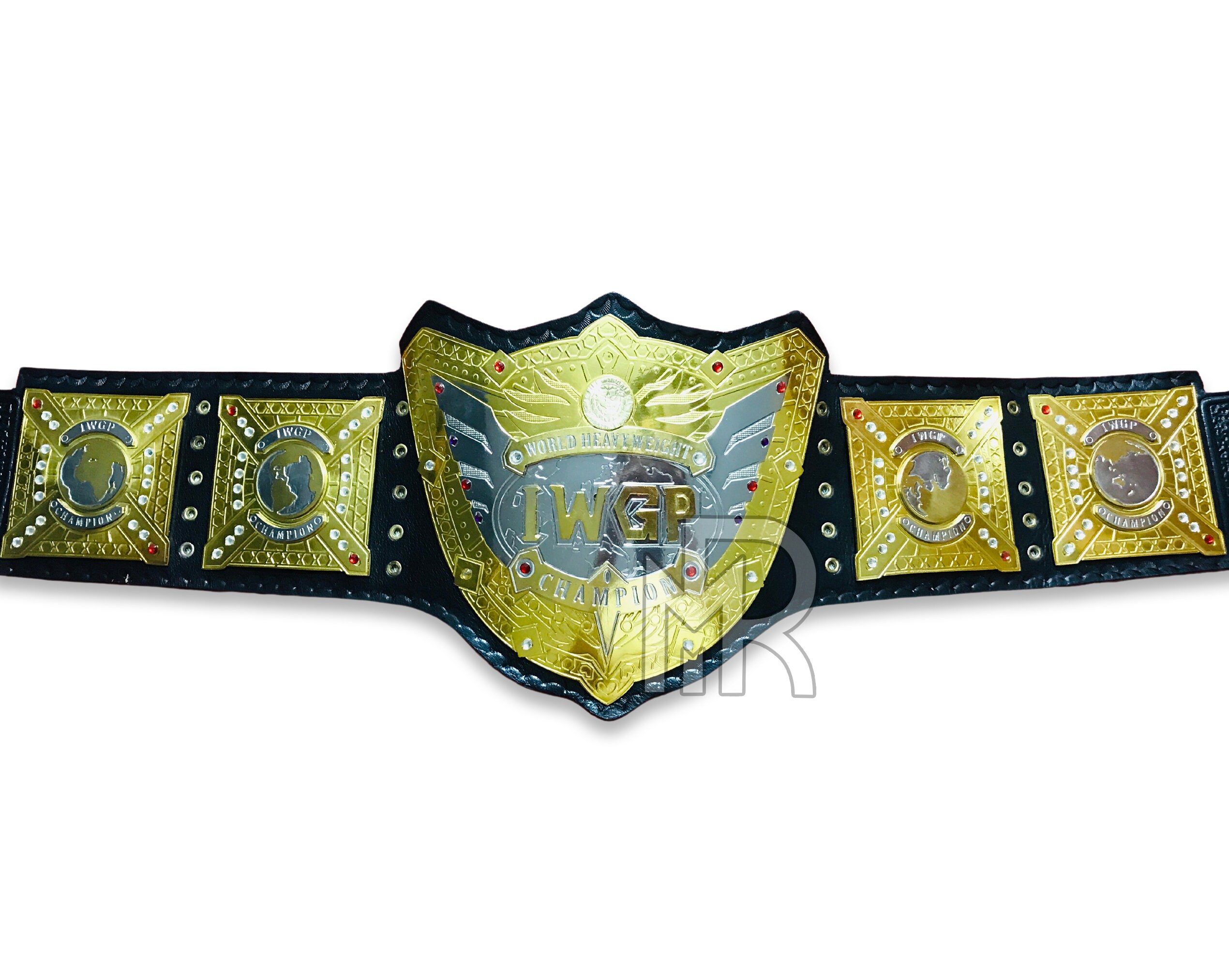 IWGP V5 4mm 2 Layer Heavyweight Wrestling Championship Title Belt Dual ...