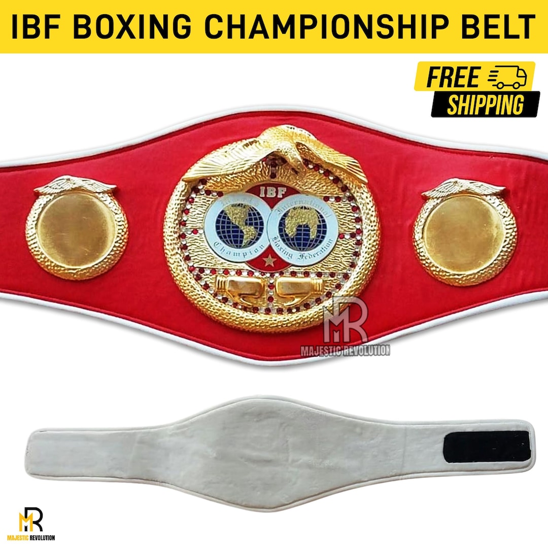 IBF WORLD INTERNATIONAL Boxing Championships Title Belt Adult Size - Etsy