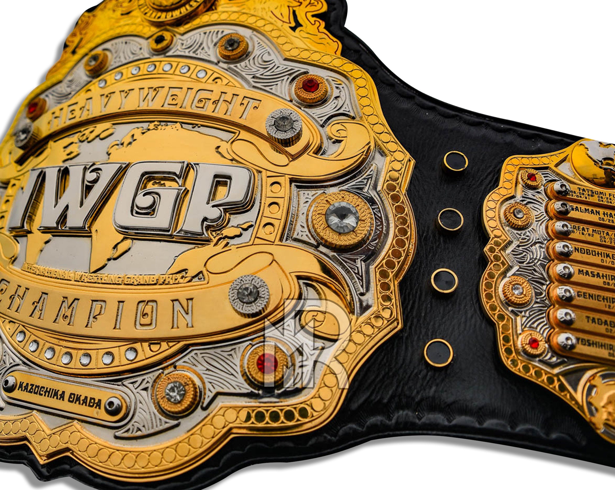 IWGP World Heavyweight Wrestling Championship V4 Replica Belt 6MM Zinc 4layers 3D CNC Machine ...