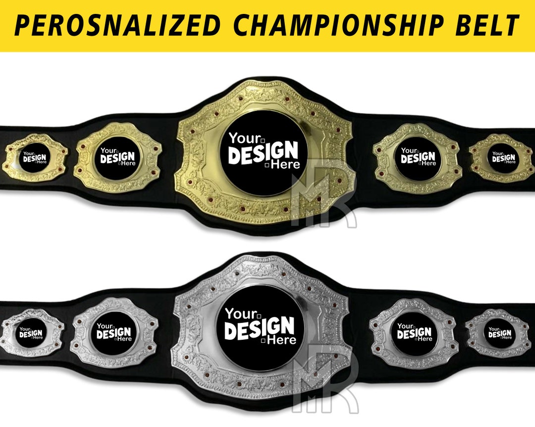 Custom Championship Belt Trophy - Personalized Title Belt for Fantasy ...