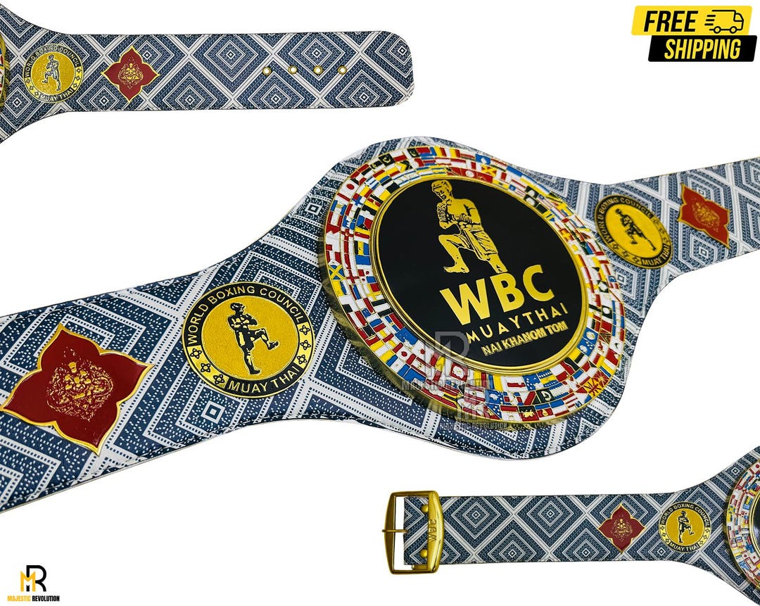 WBC Muay Thai Championship Belt: World Boxing Heritage Collectible - Etsy