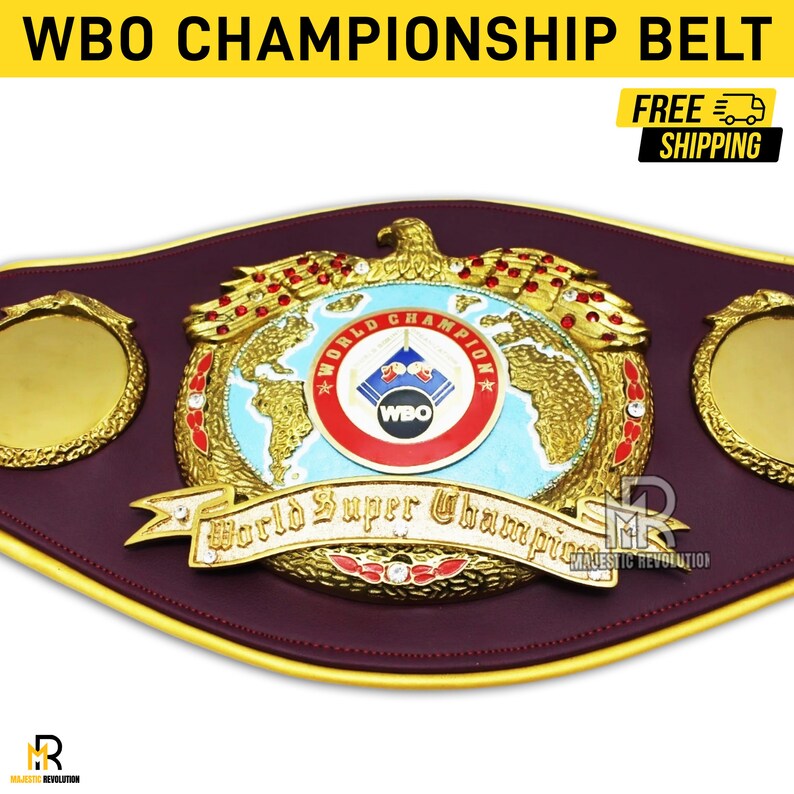 WBO Belt World Boxing Organization Championship Boxing Belt Adult Size ...