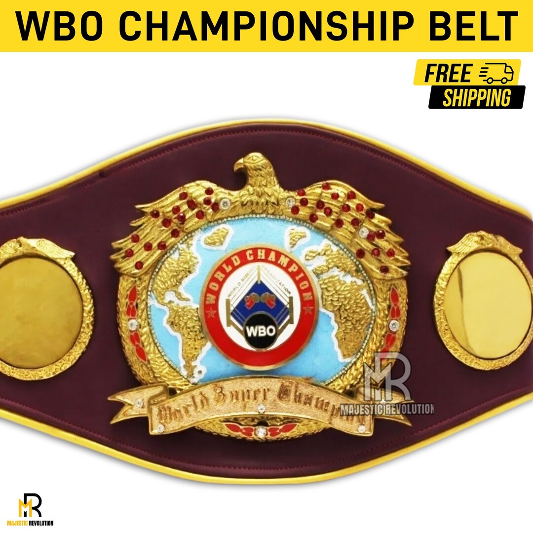 WBO Belt World Boxing Organization Championship Boxing Belt Adult Size ...
