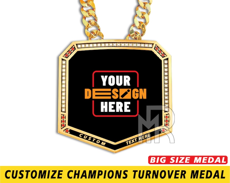 Custom Medal Trophy, Custom Turnover Chain Necklace Heavyweight Medal ...