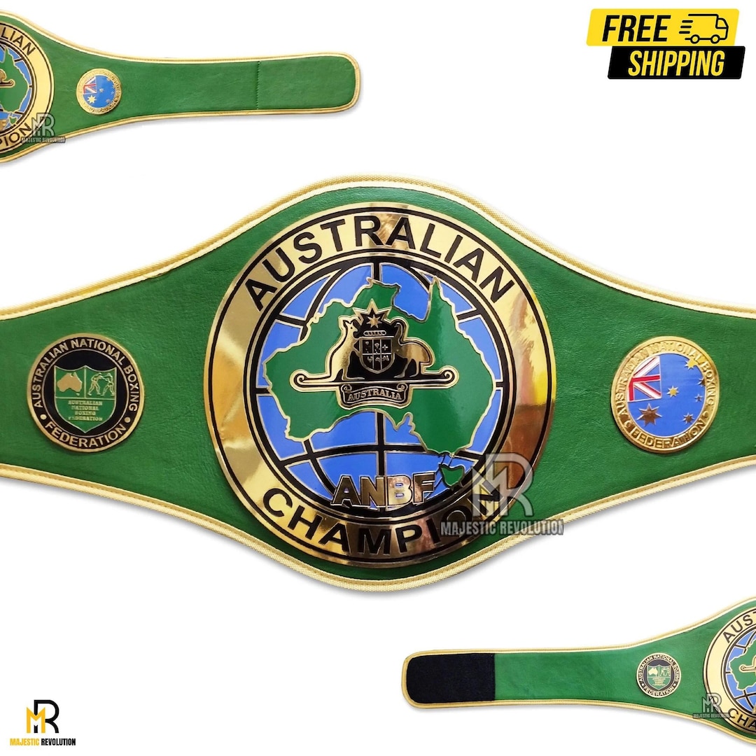 Australian Boxing Championship Belt | ANBF Replica Belt Adult Size ...