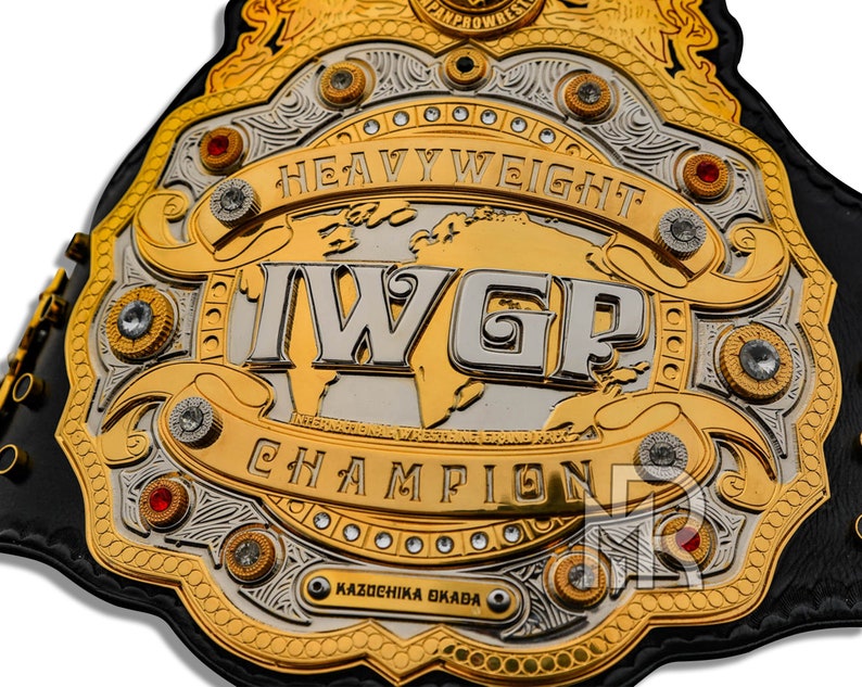 IWGP World Heavyweight Wrestling Championship V4 Replica Belt 6MM Zinc 4layers 3D CNC Machine ...
