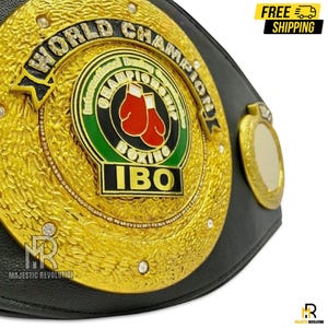 IBO World Championship Boxing Belt Replica - Authentic Design and ...