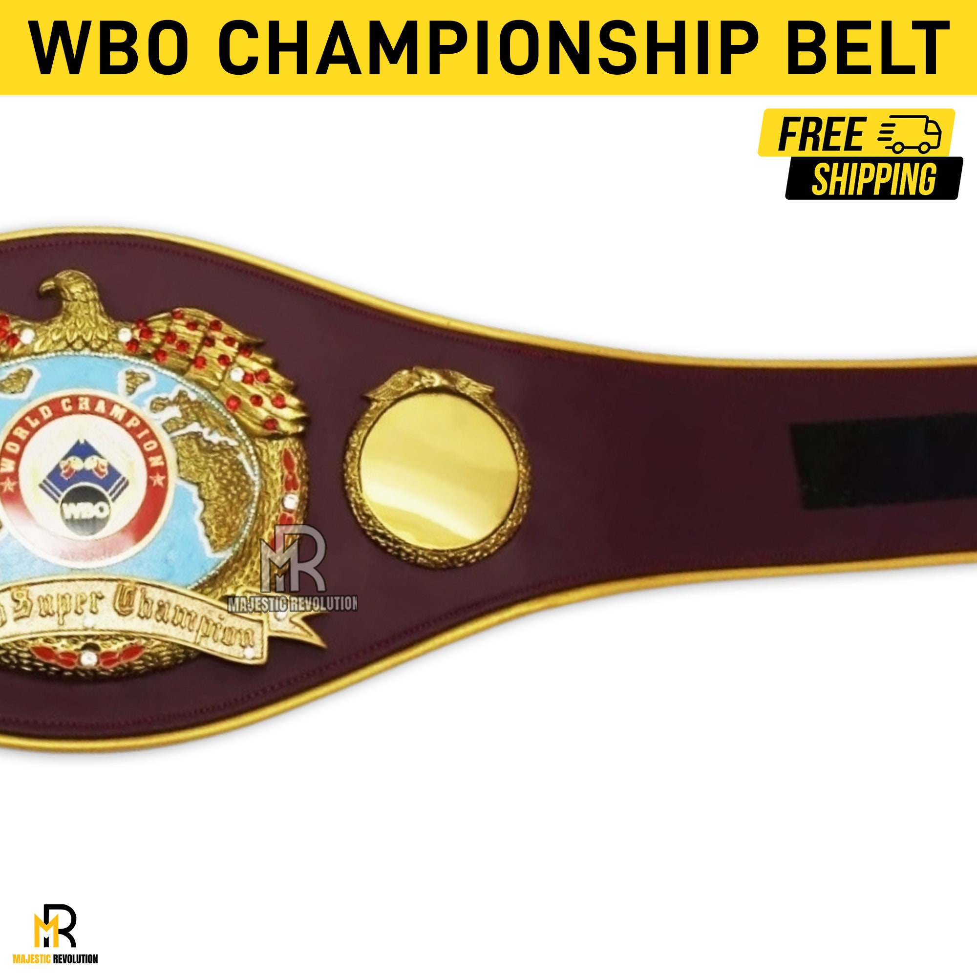 WBO Belt World Boxing Organization Championship Boxing Belt Adult Size ...