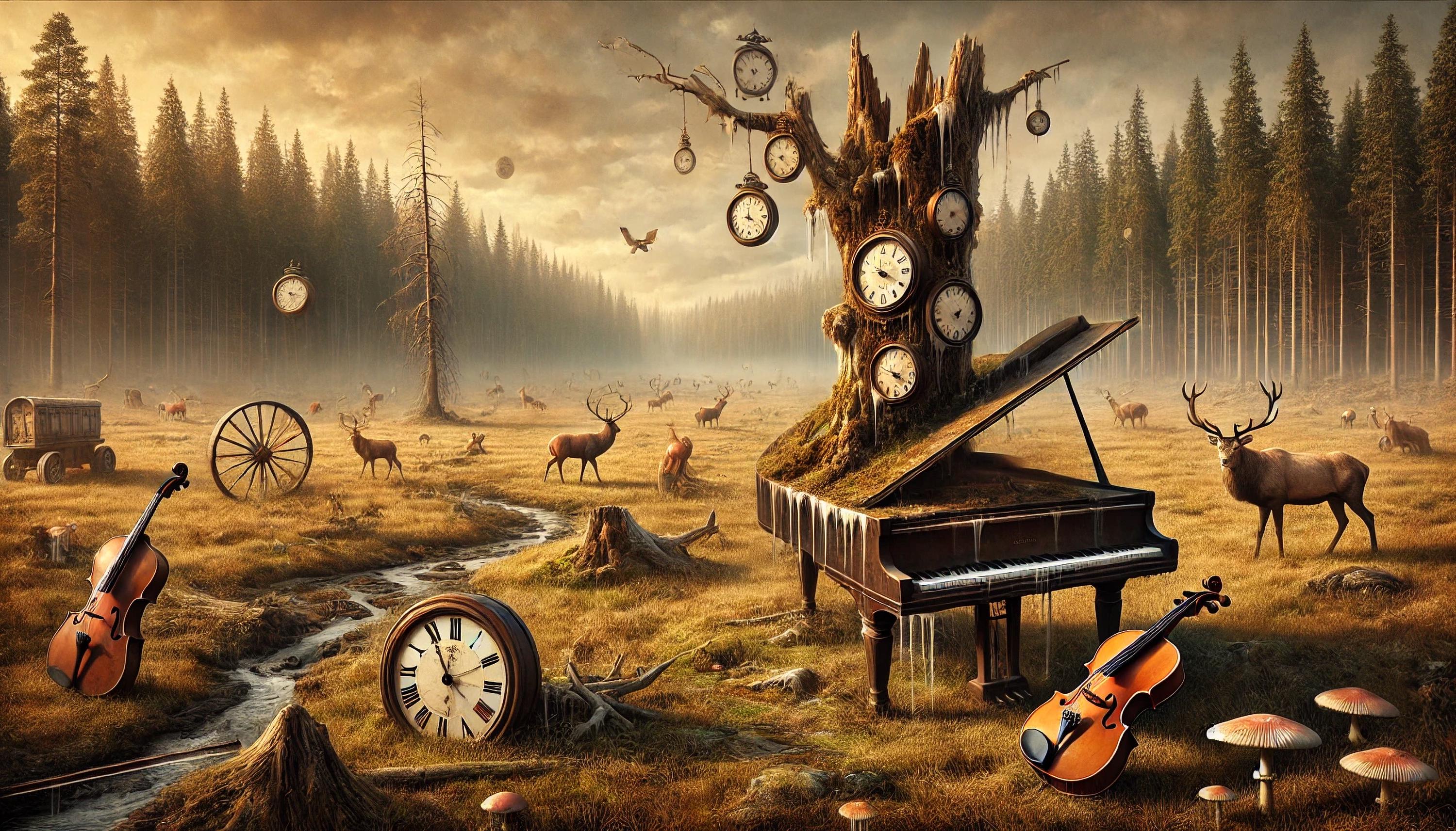 Musical Whispers: the Surreal World of Salvador Dali, Wall Art, Digital ...