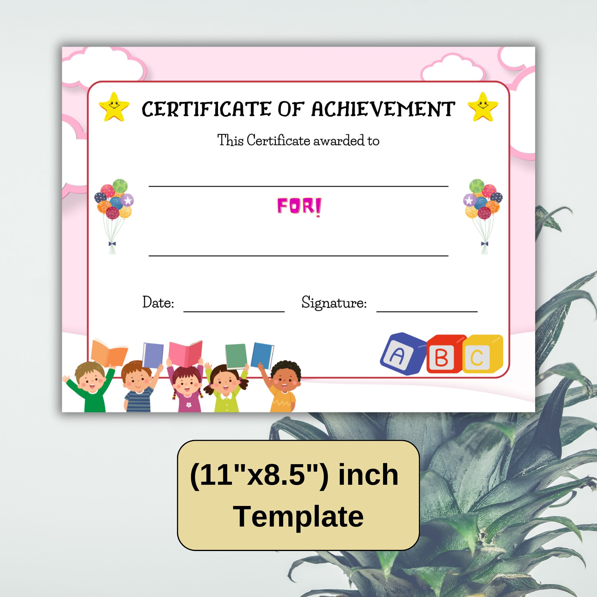 Kids Certificate of Achievement, Well Done Certificate,good Behaviour ...