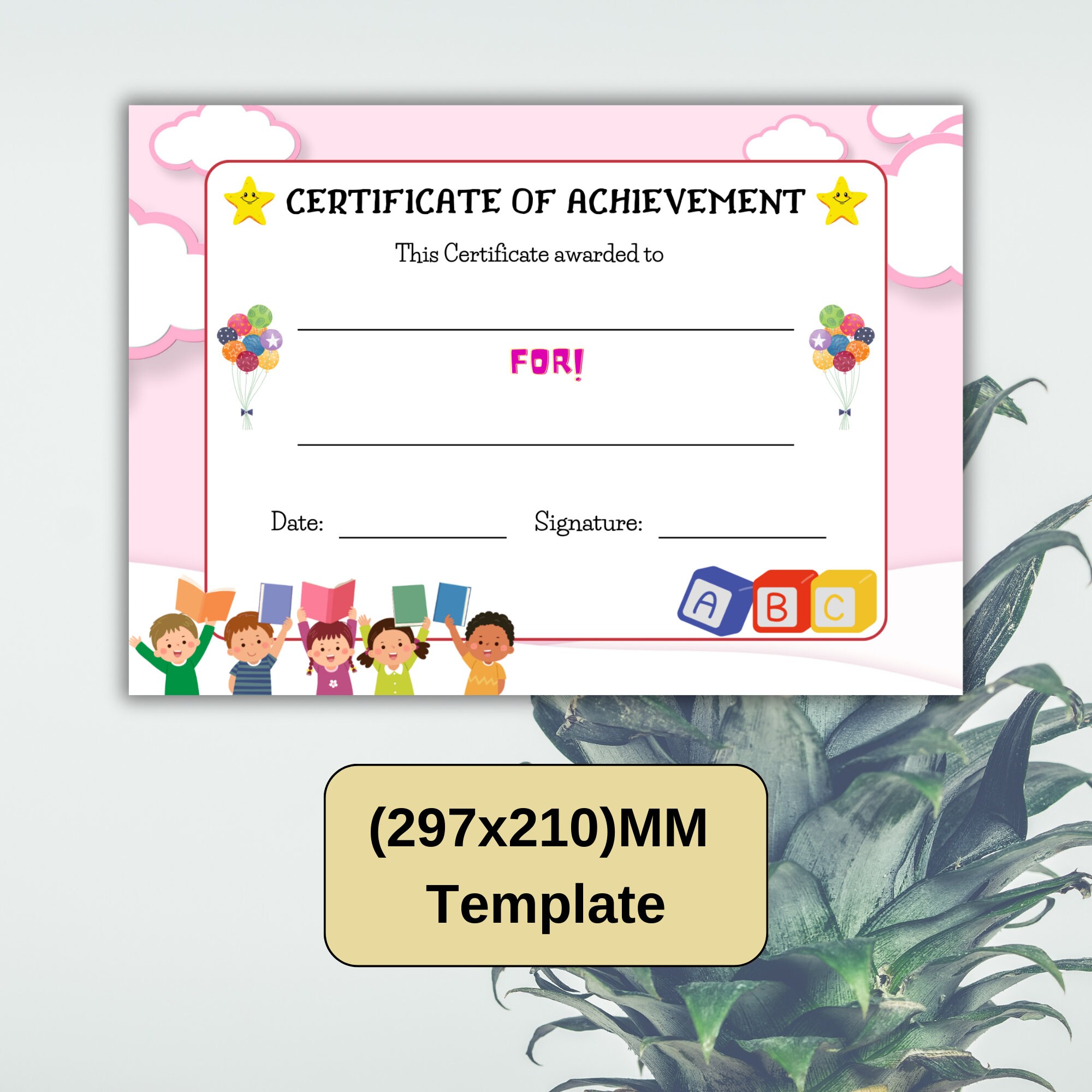 Kids Certificate of Achievement, Well Done Certificate,good Behaviour ...