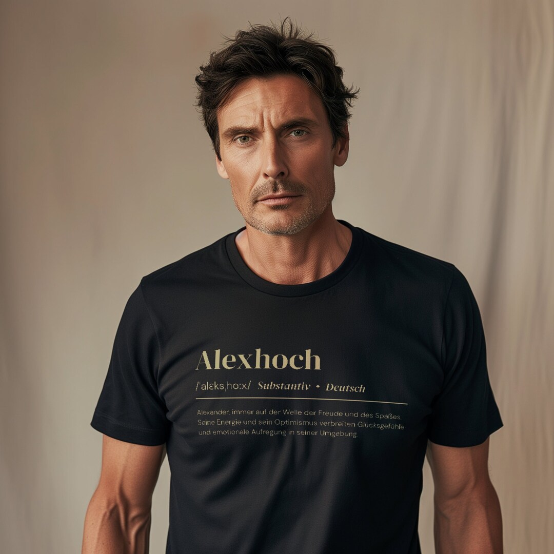 Alexander Personalized Shirt, Meaning of Name in German, Birthday Gift ...