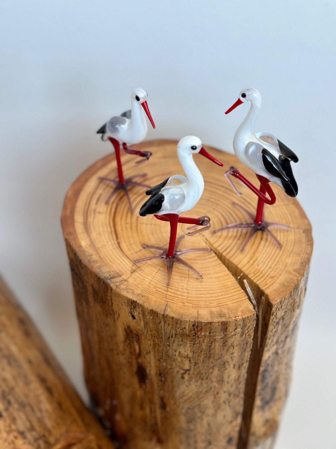 Set of 3 Handcrafted Storks - Elegant Home Decor Accent - Etsy