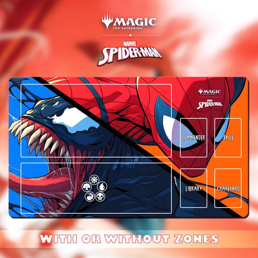 Playmat Magic the Gathering - MTG X Spiderman - Venom & Spiderman - 24 ...
