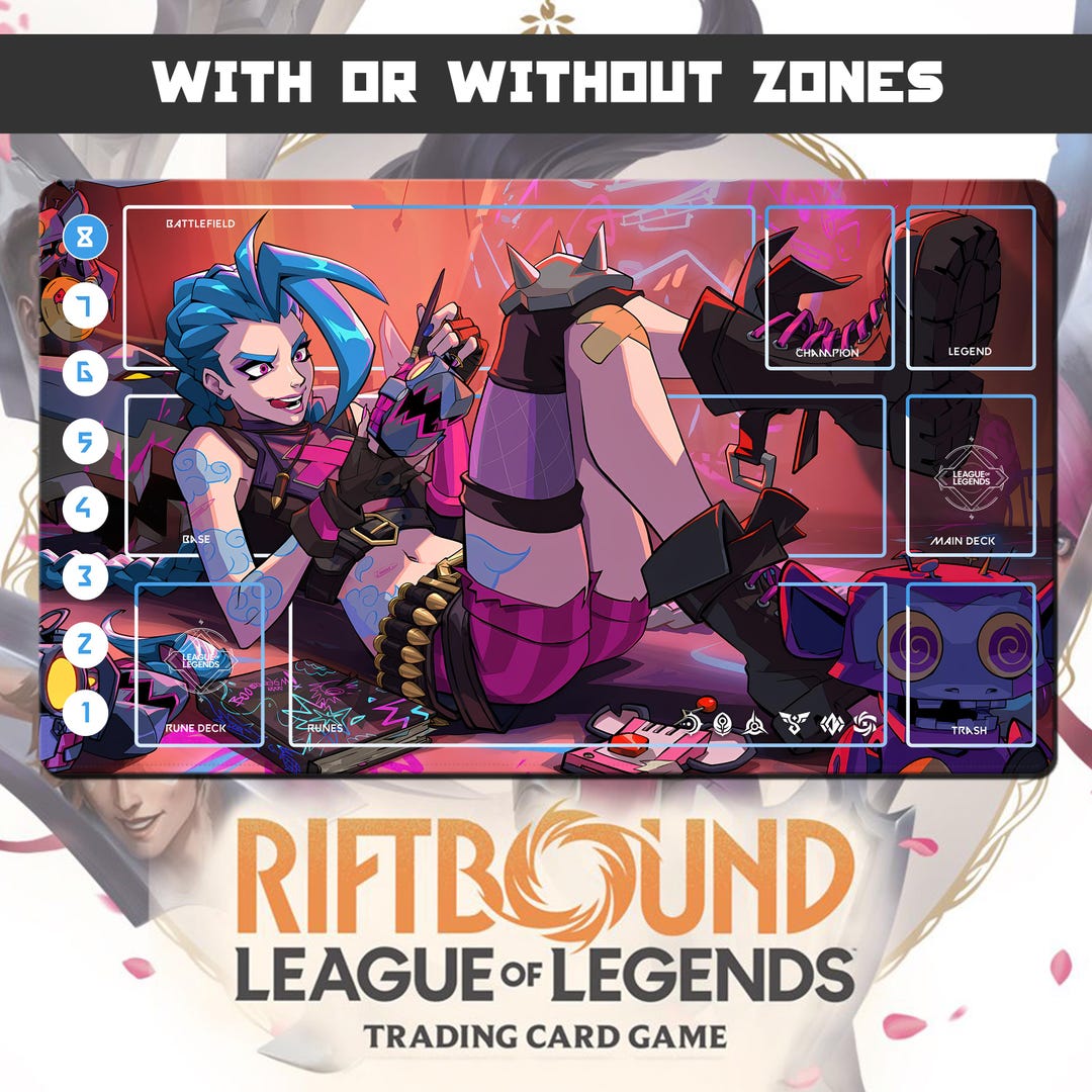 Playmat RIFTBOUND - League of Legends - Jinx - 24"x 14" (600 X 350 Mm) - TCG - Etsy
