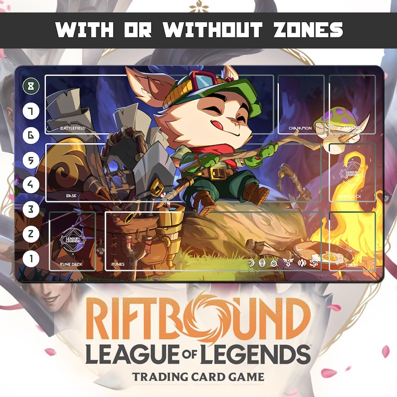 Playmat RIFTBOUND - League of Legends - Teemo - 24"x 14" (600 X 350 Mm ...