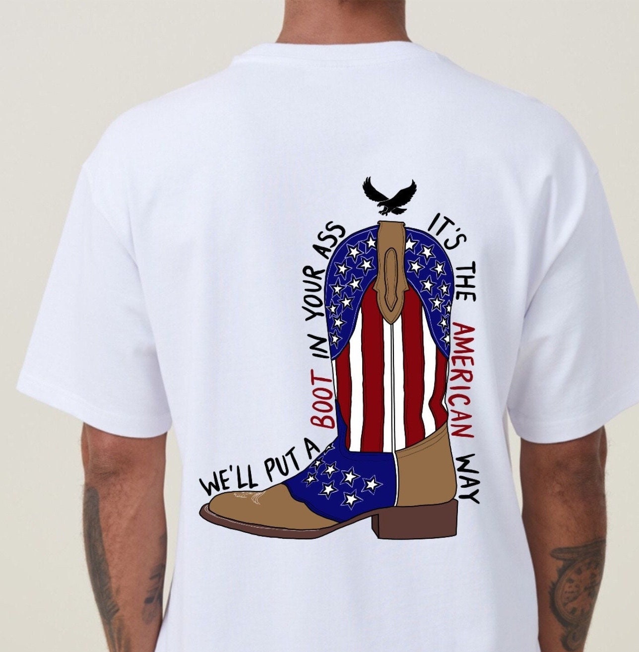 We'll Put A Boot in Your Ass - Toby Keith USA Unisex T-shirt - Courtesy ...