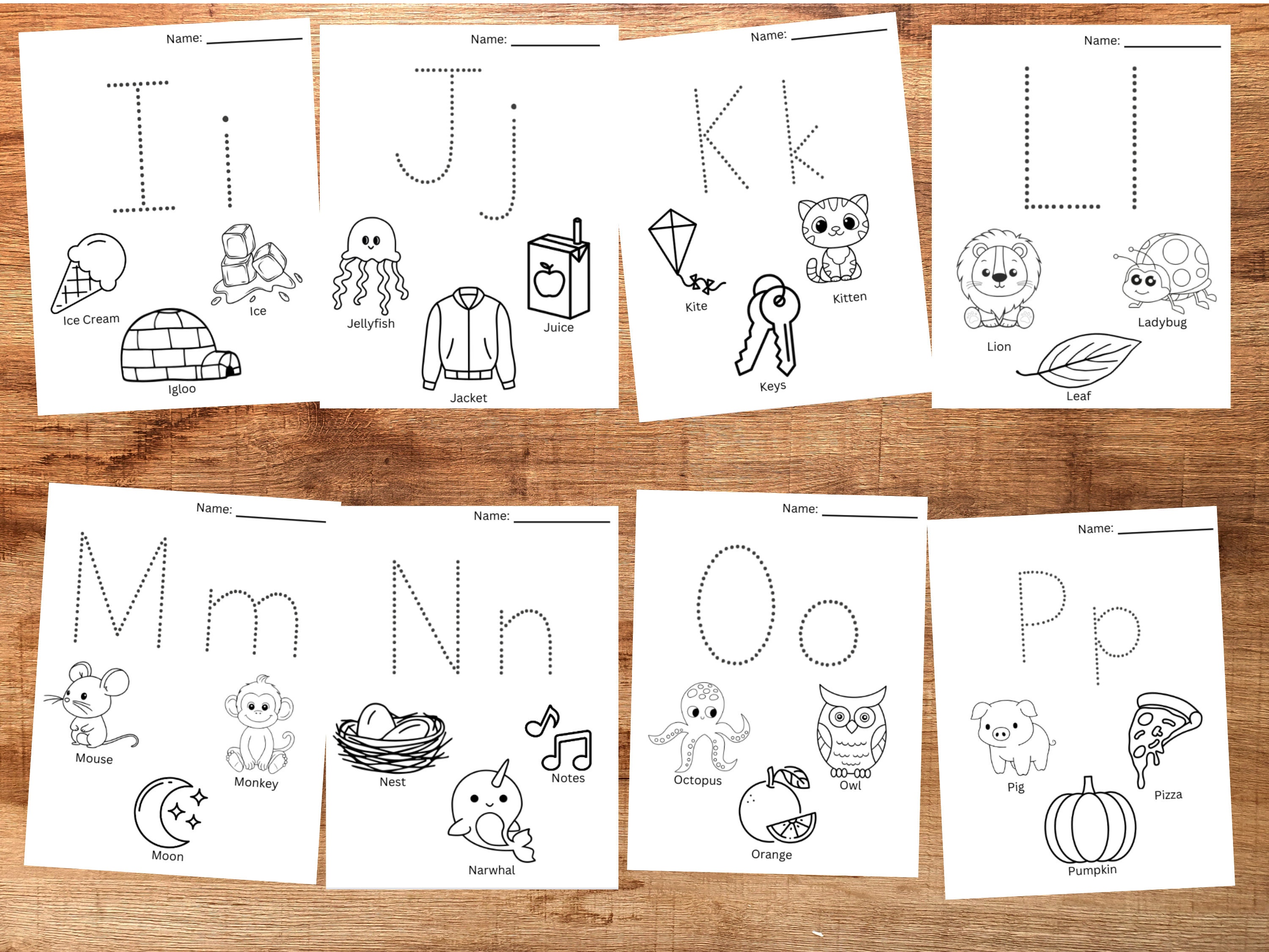 26 Alphabet Coloring Pages - Etsy