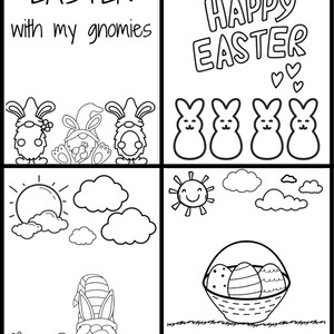 12 Easter Coloring Pages | Digital Download - Etsy