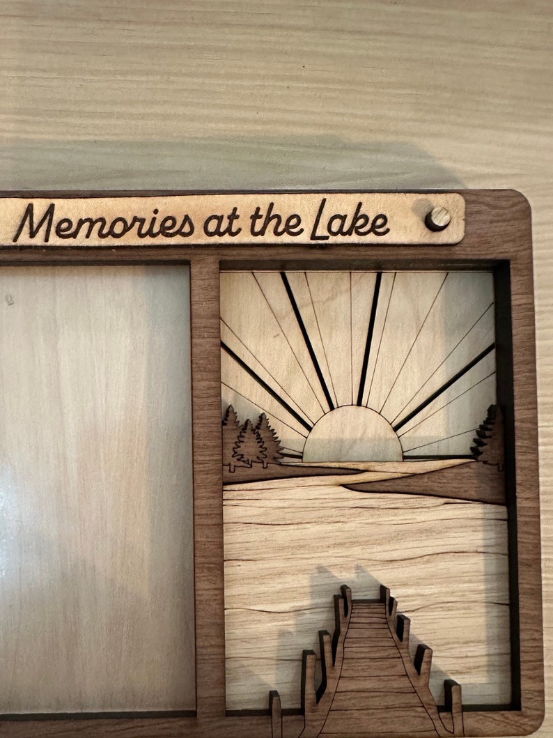 Memories at the Lake Photo Frame - Etsy