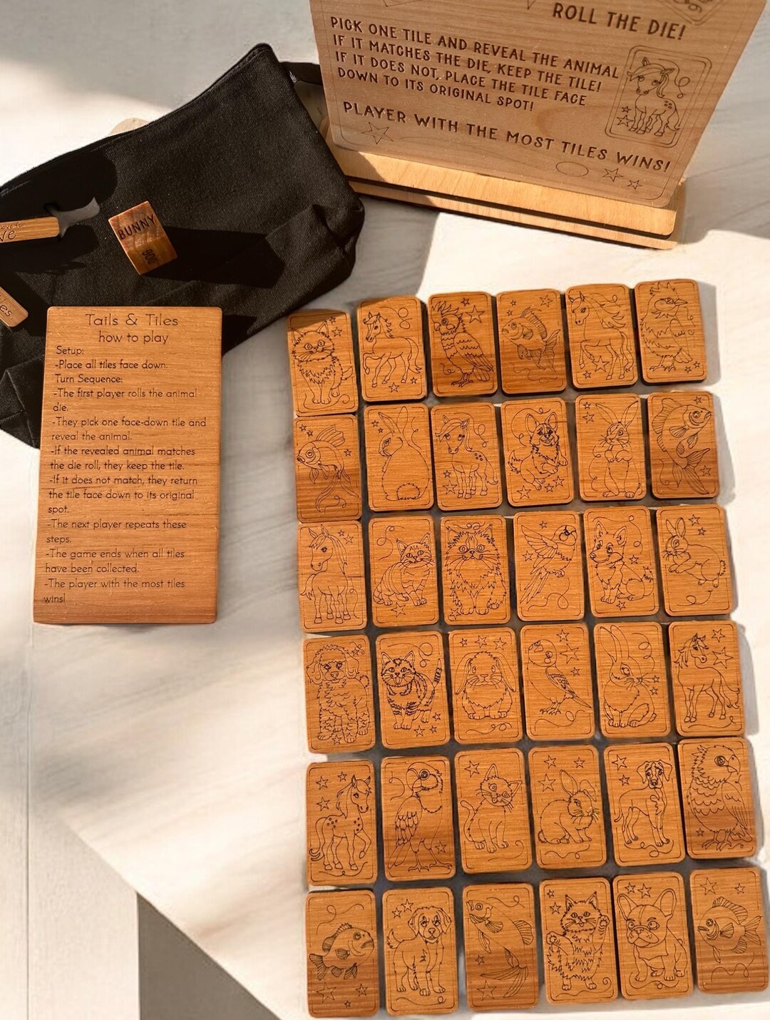 Tails and Tiles, is a Timeless, Handcrafted Memory Game That is Fun for ...