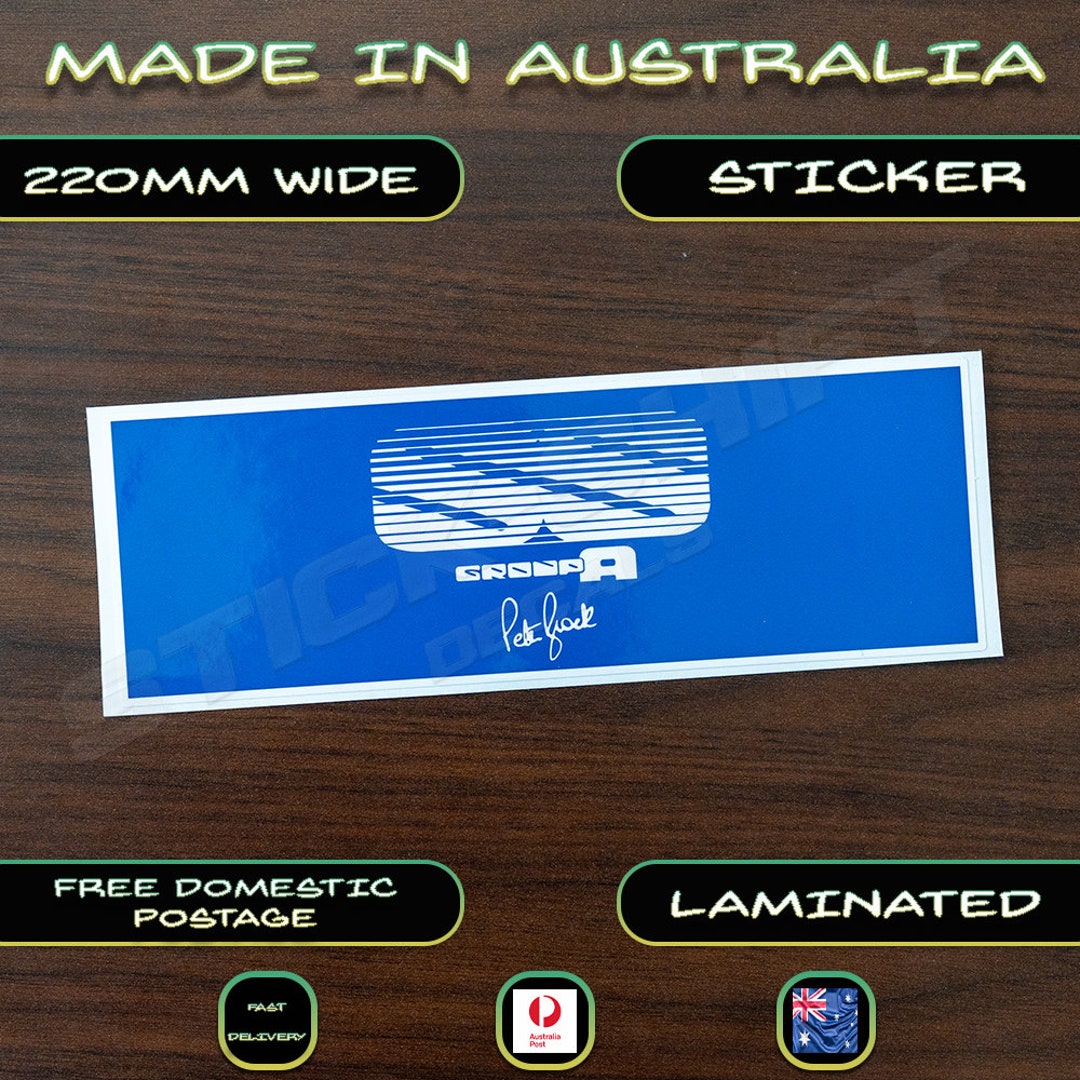 VK Brock Style Sticker Car Bumper Decal Group A Commodore Bathurst V8 ...