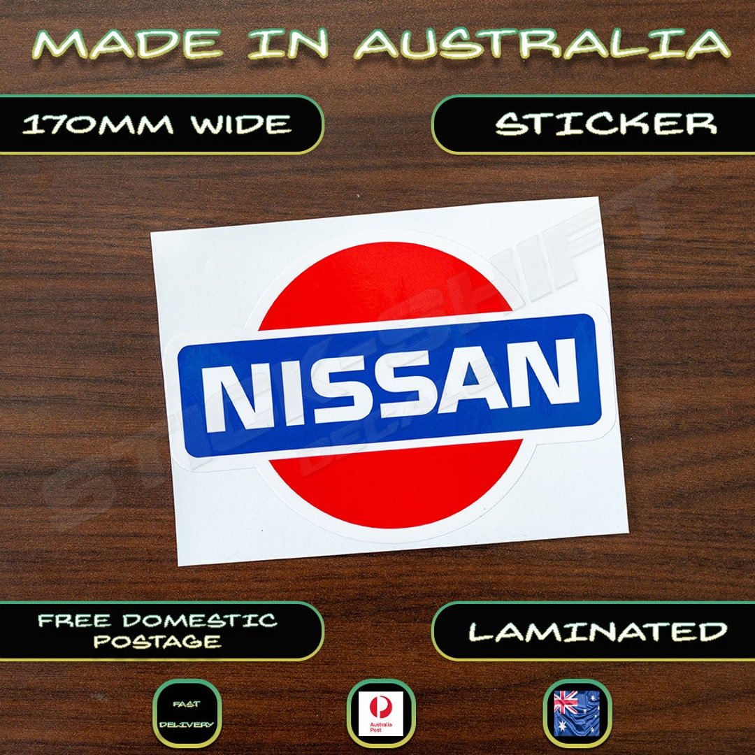 Old Nissan Sun Style Sticker Decal Car Bumper Skyline Silvia Pulsar ...