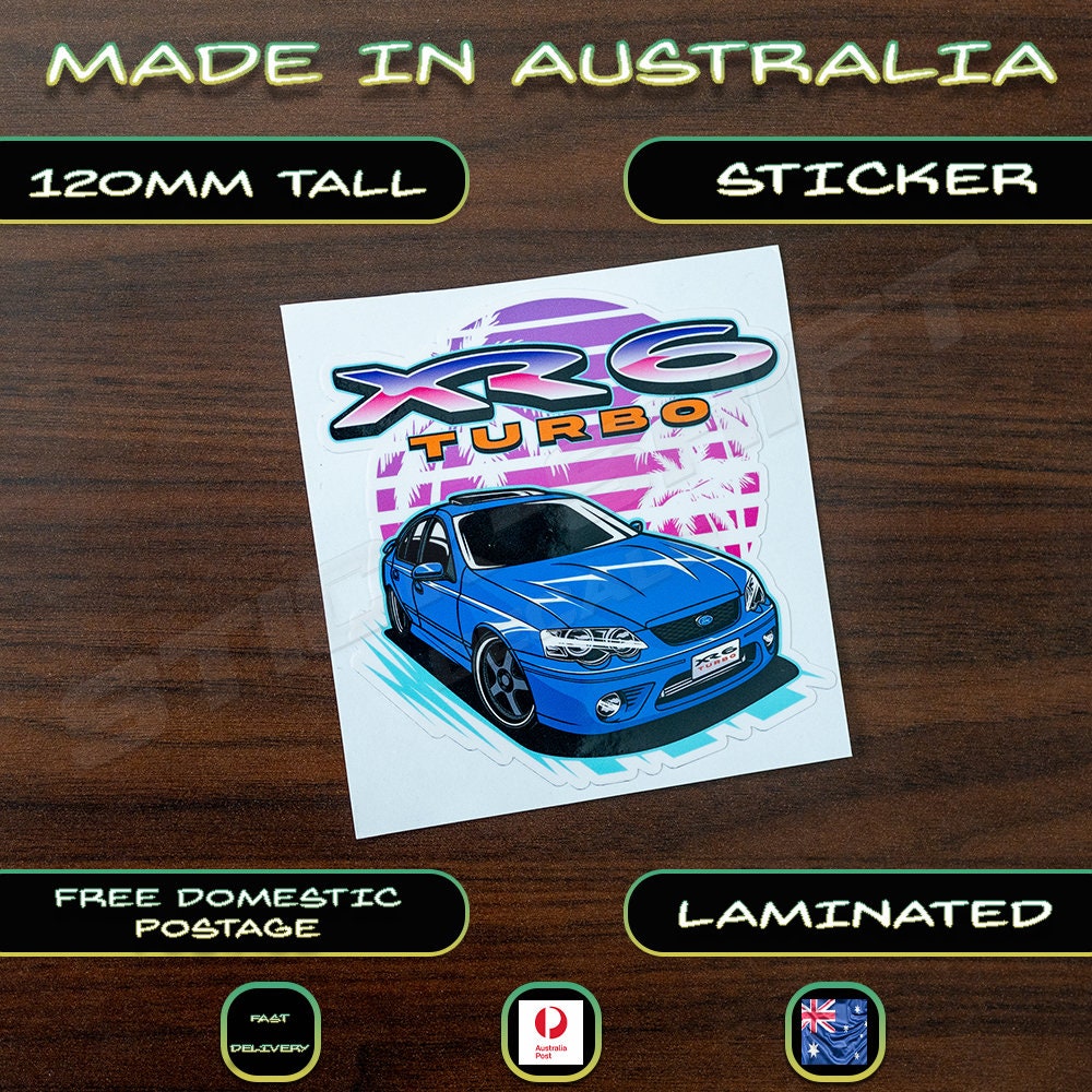 Ford Falcon BF XR6 Turbo Style Sticker Decal Car Bumper Barra Drift ...