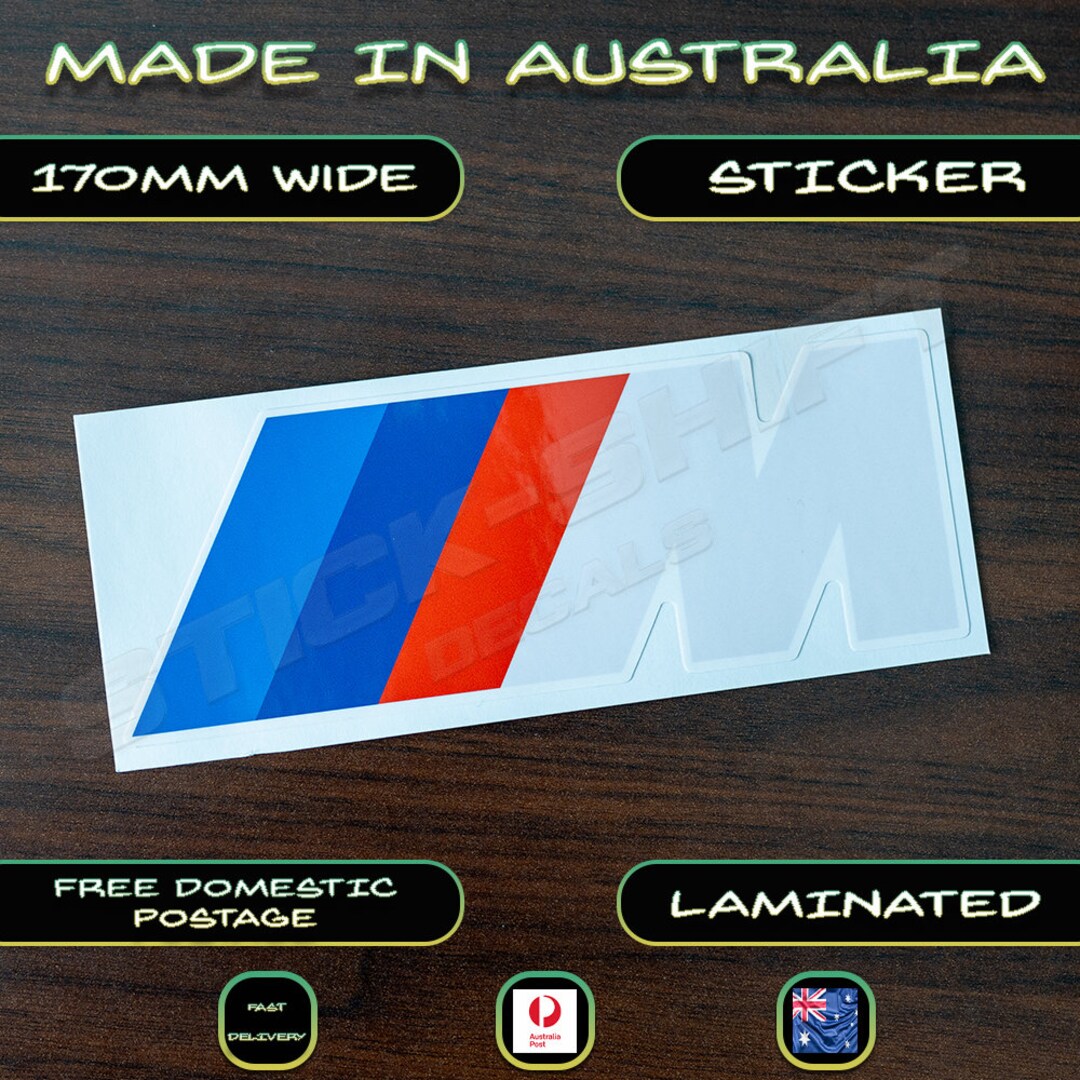 BMW Motorsport M Style Sticker Decal Car Bumper M3 M4 M5 Competizione ...