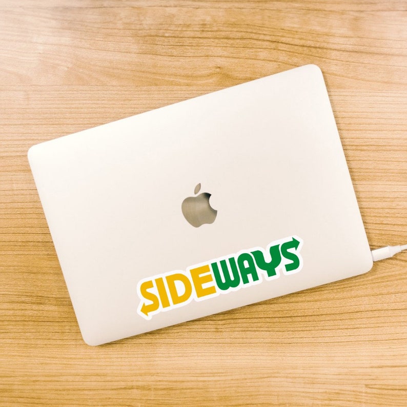 Sideways Subway Style Sticker Car Bumper Decal Parody Funny VINYL ...