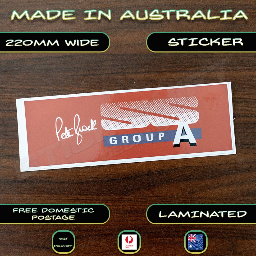 VL Brock Style Sticker Car Bumper Decal Group A Commodore Bathurst V8 ...