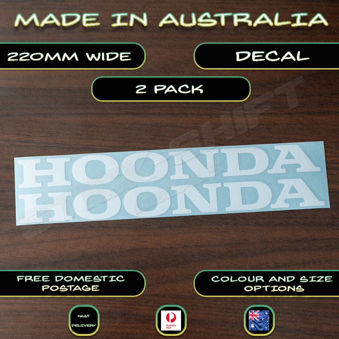 Hoonda Honda Style Sticker Car Bumper Decal Civic Integra Accord NSX ...