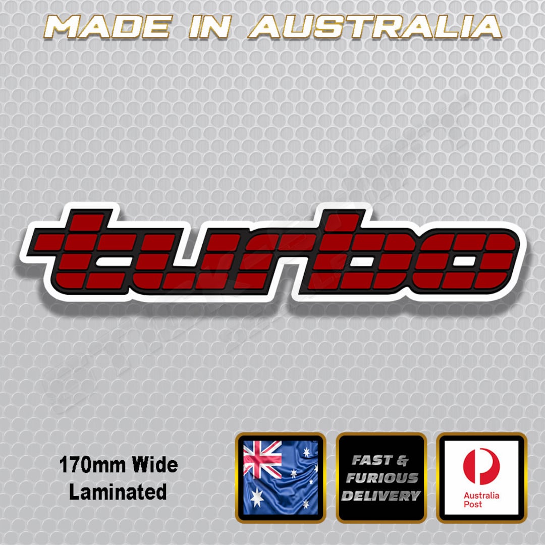 VL Turbo Style Sticker Car Bumper Decal Commodore Bathurst V8 BT1 ...