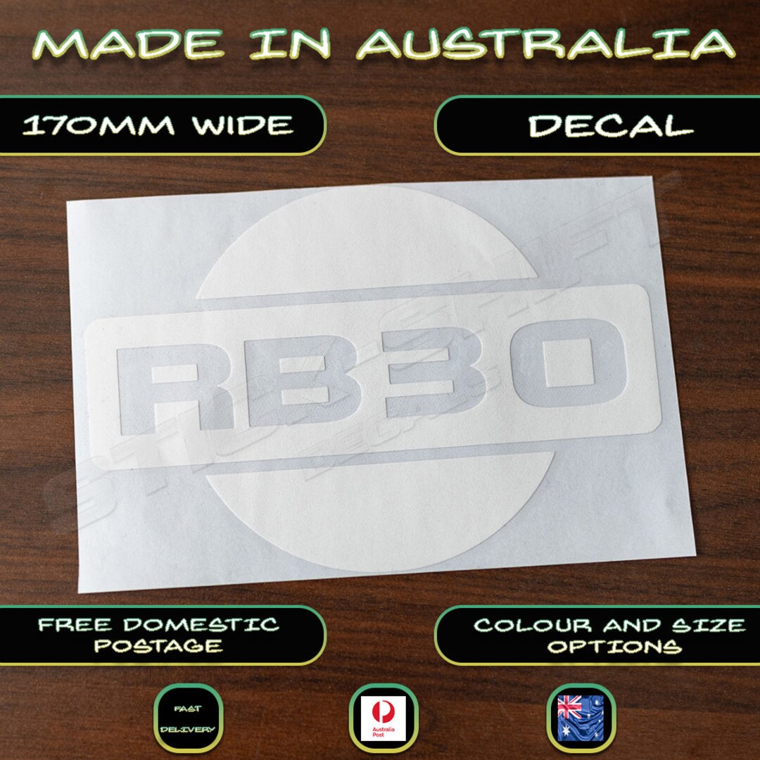 Nissan RB30 Style Sticker Car Bumper Decal R31 Skyline VL Holden ...