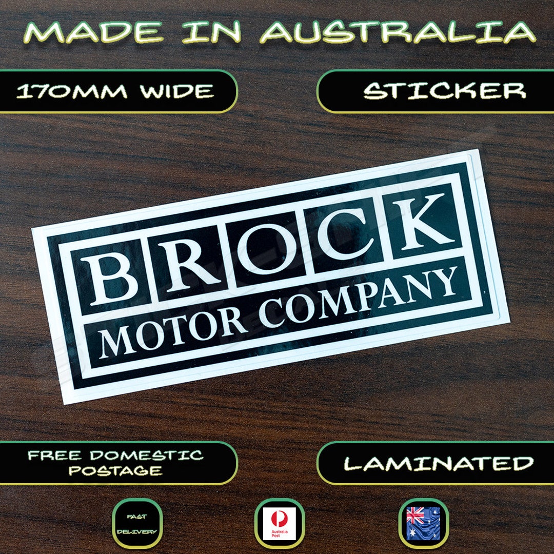 Peter Brock Motor Company Style Sticker Car Bumper Decal Holden ...