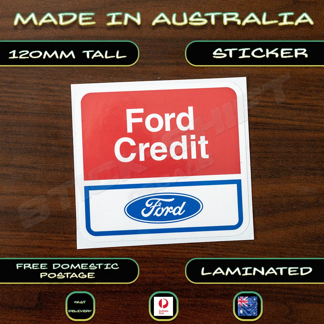Ford Credit Retro Glenn Seton Style Sticker Car Bumper Decal Ford ...
