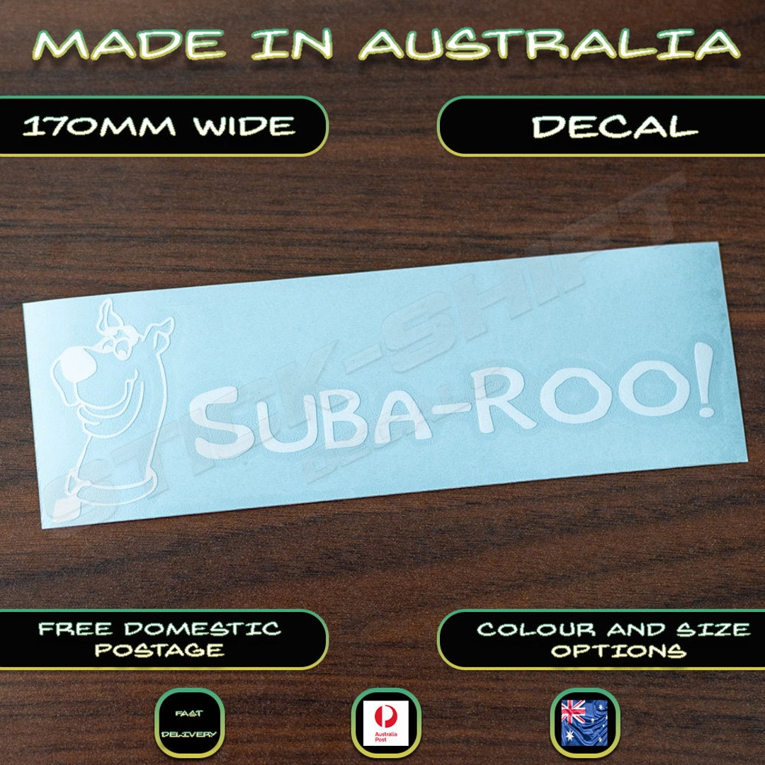 Suba-roo Subaru Style Sticker Car Bumper Decal Parody Funny - Etsy ...