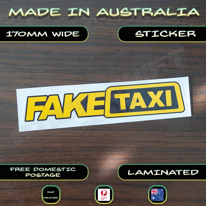 Fake Taxi Car Sticker - Etsy