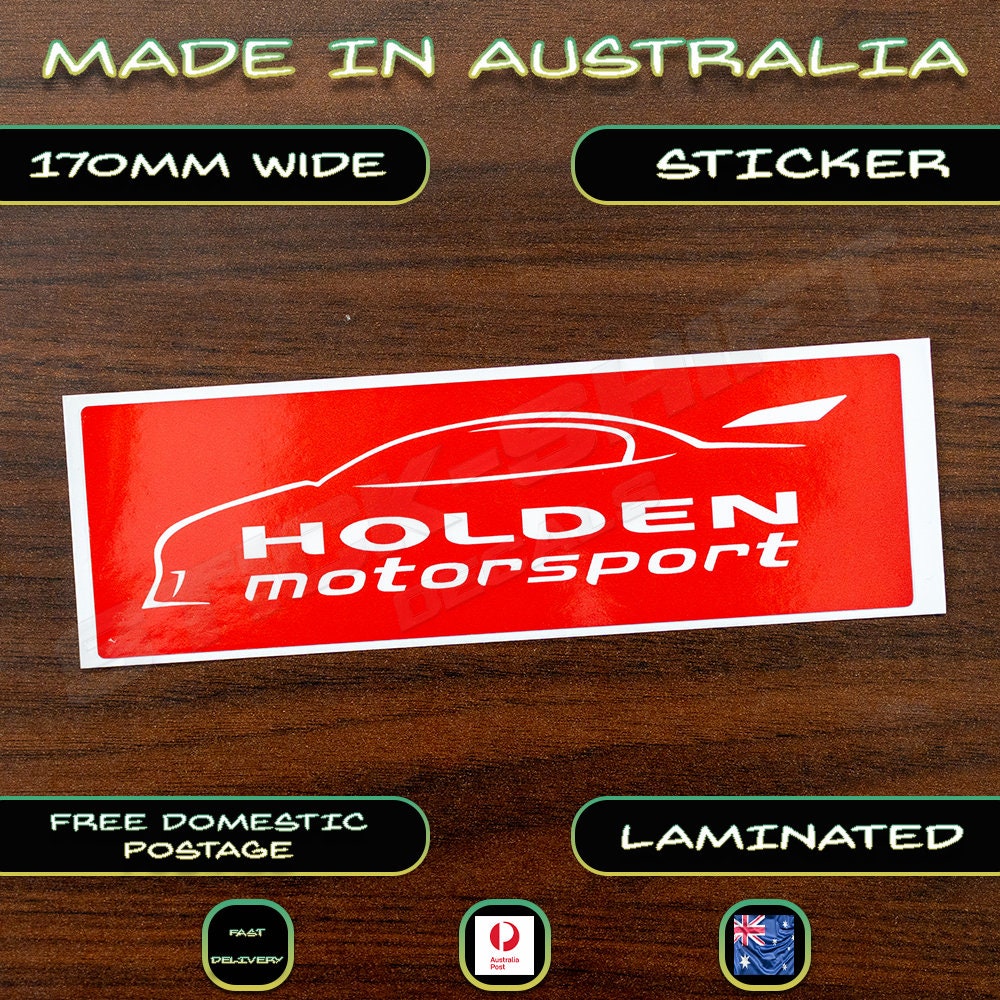 Holden Motor Sport Style Sticker Car Bumper Decal Walkinshaw Group A VE ...