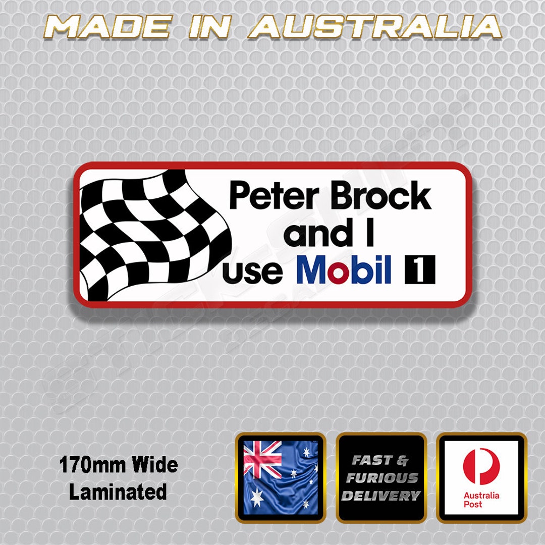 Peter Brock and I Style Sticker Car Bumper Decal Group A Torana ...