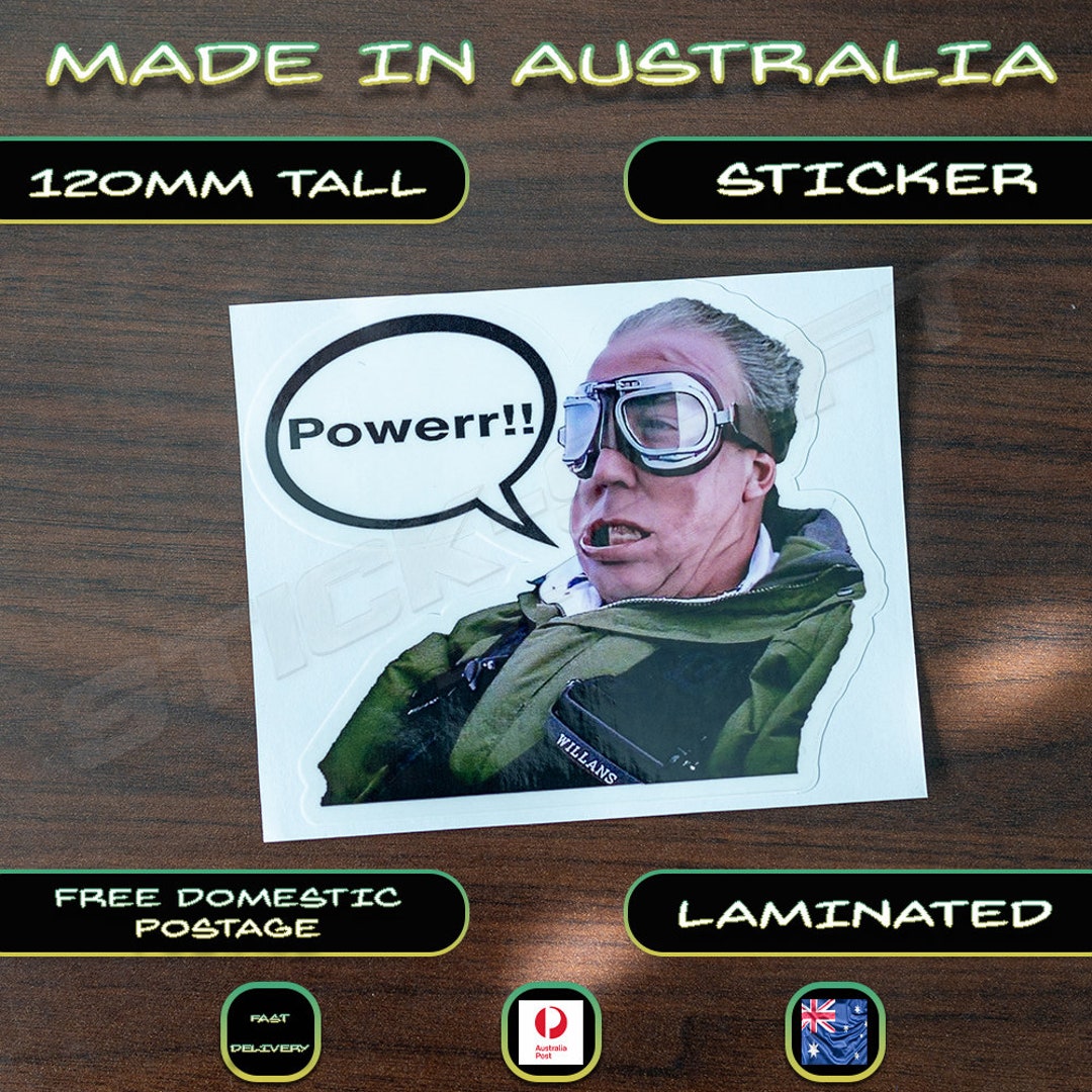 Powerr! Jeremy Clarkson Top Gear Grand Tour Style Sticker Car Bumper ...