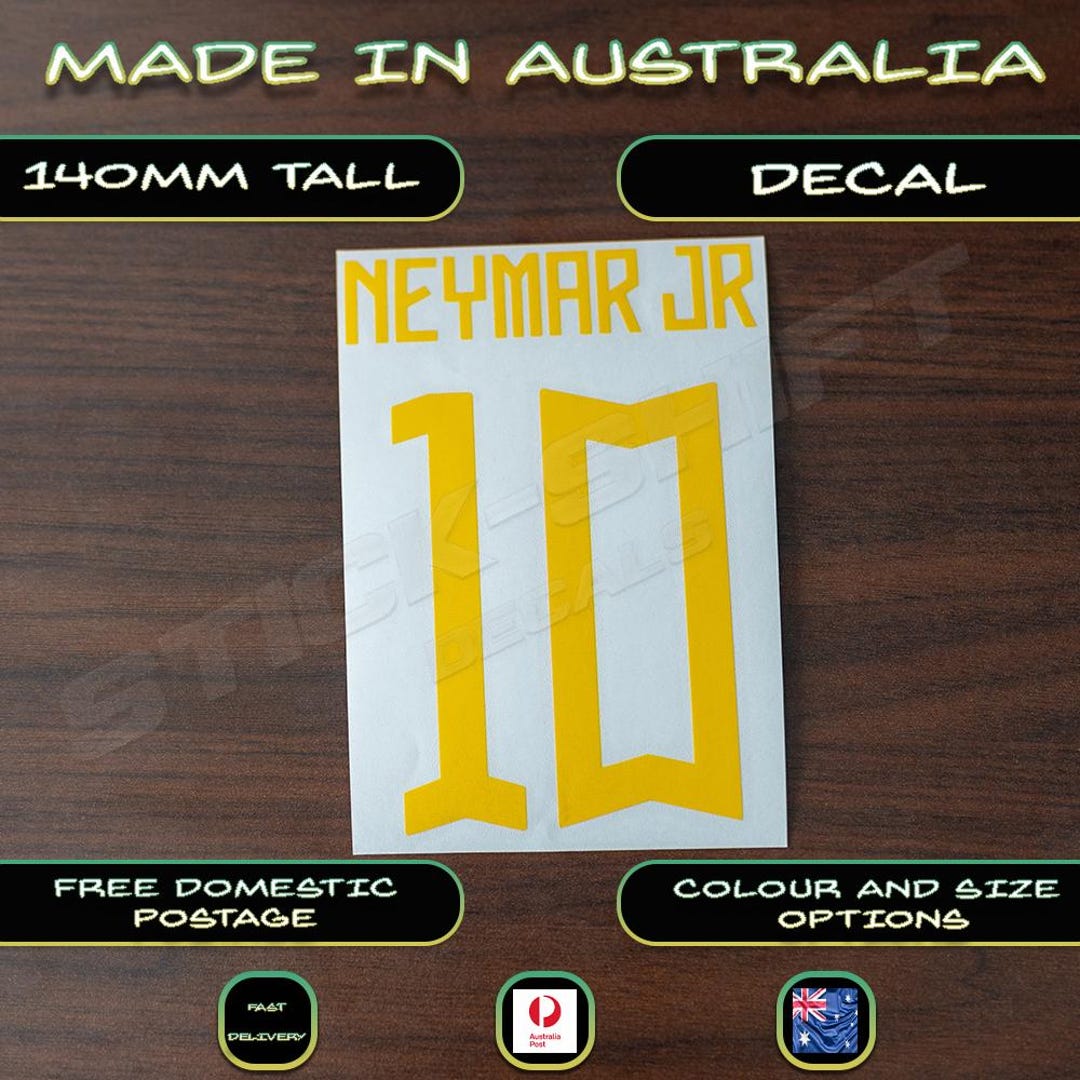 Neymar Jr Brazil World Cup Style Sticker Car Bumper Decal Football ...