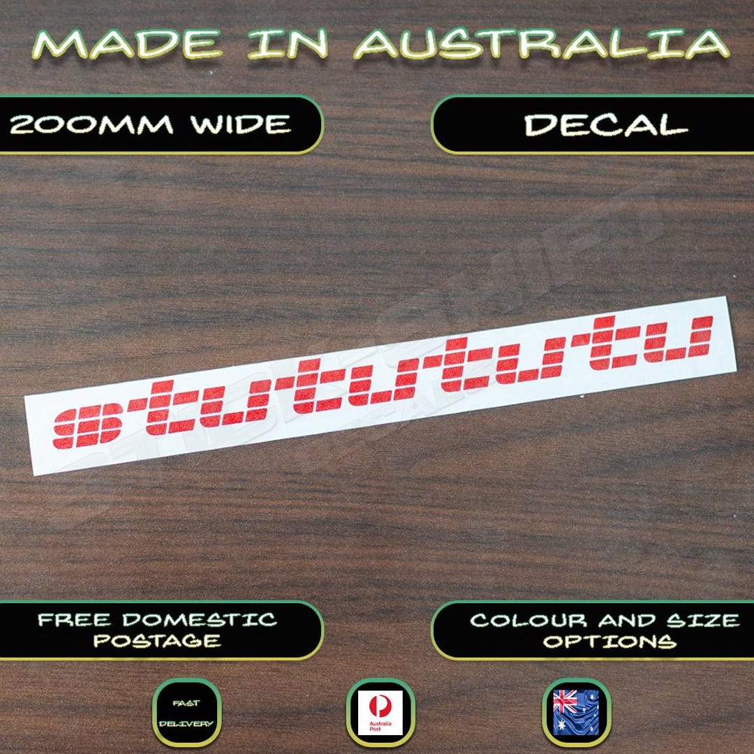 Stutututu Holden VL Turbo Style Sticker Car Bumper Decal RB30 Commodore ...