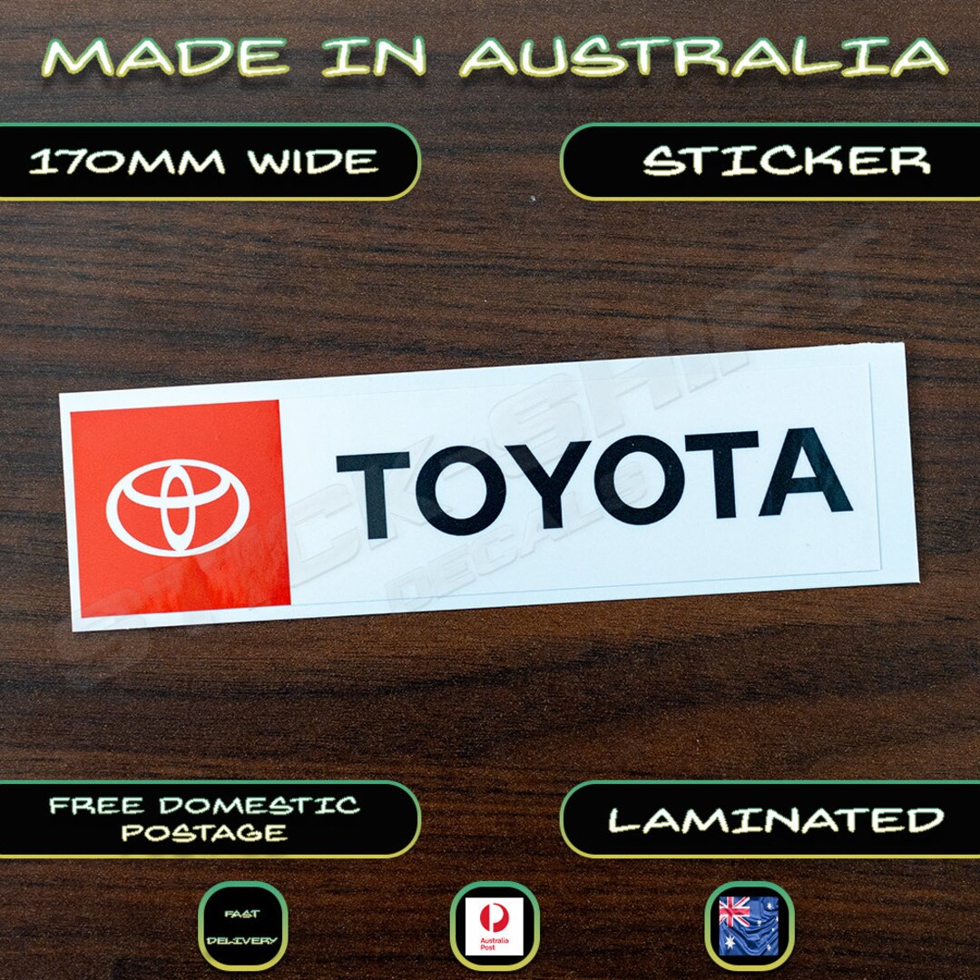 Toyota Style Sticker Decal Car Bumper Supra Celica Soarer Chaser AE86 ...