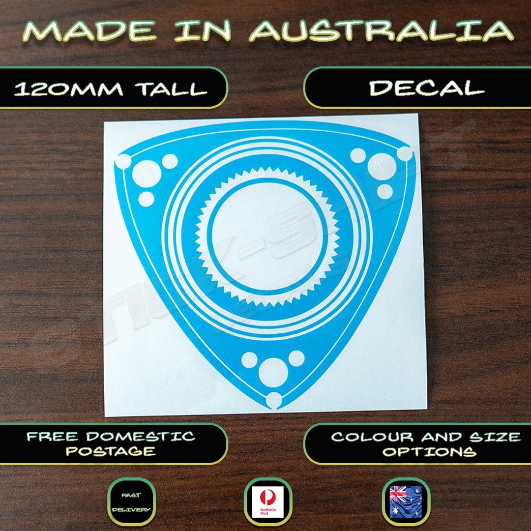 Mazda Rotary Engine Rotor Style Sticker Car Bumper Decal 13B Turbo 20B ...