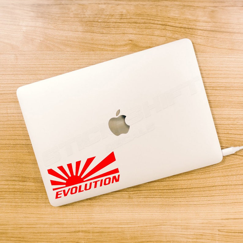 Rising Sun JDM Mitsubishi Evolution Style Sticker Car Bumper Decal Evo ...